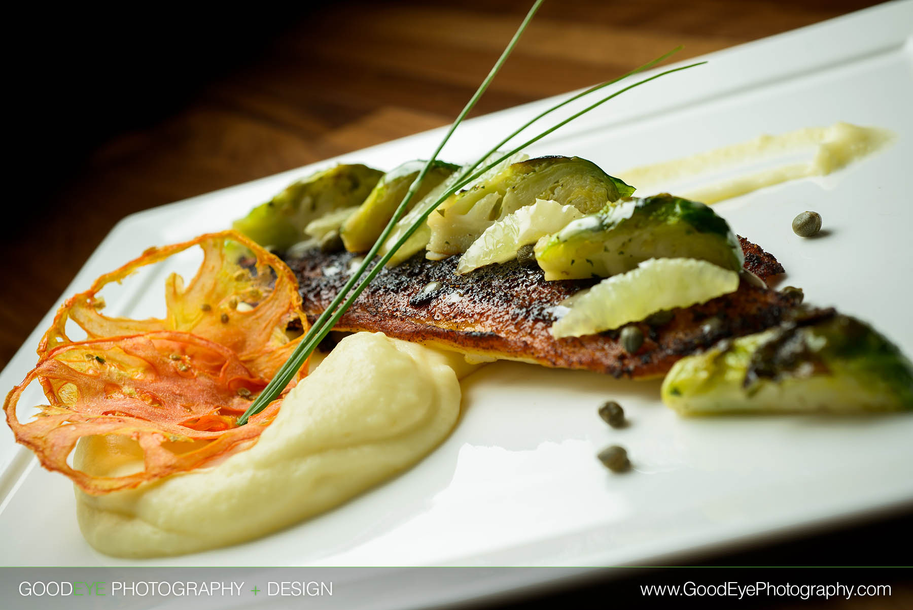 Blackened Flounder, Whipped Yukon Potatoes, Brussels Sprouts, Citrus ...